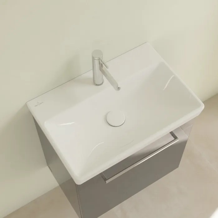 VILLEROY & BOCH Villeroy &amp; Boch AVENTO - Umyvadlo, 550x370x180 mm, s přepadem, bílá alpin 4A005501