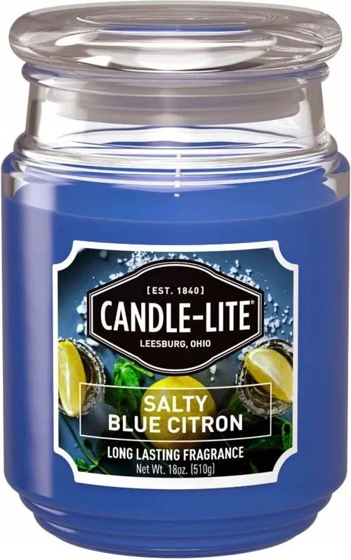 Velká svíčka Salty Blue Citron Candle-lite