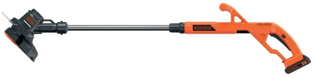 BLACK+DECKER - 18V AKU strunová sekačka, záběr 25 cm, 1x aku 1,5 Ah Li-Ion, nabíječka ST1823-QW