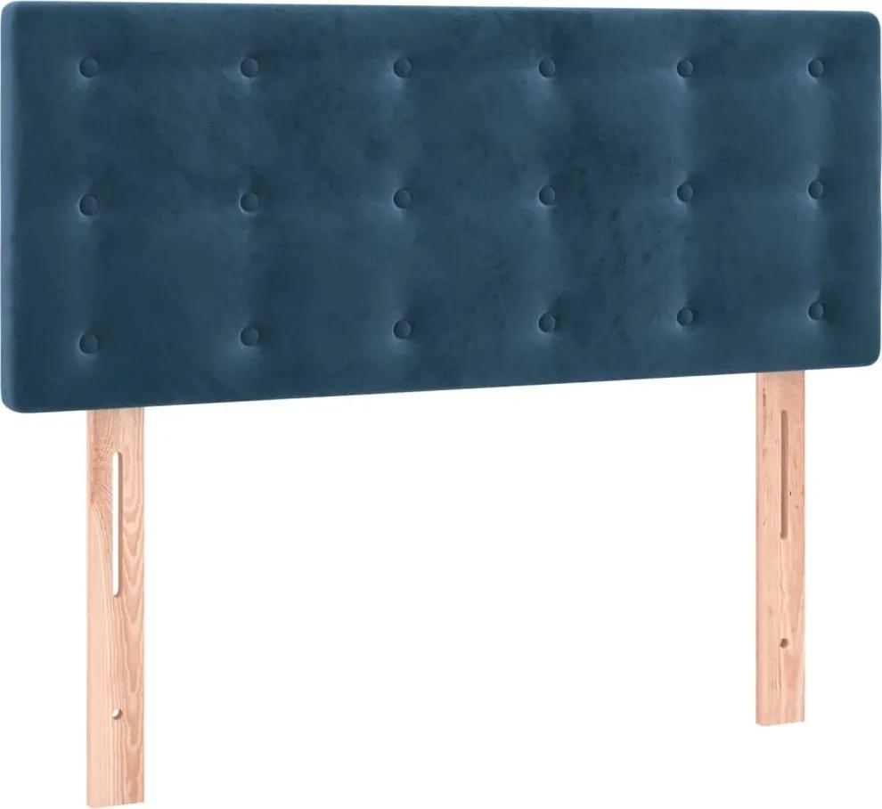 vidaXL Box spring postel s matrací 120 x 200 cm samet [3141537] Barva: Tmavě šedá