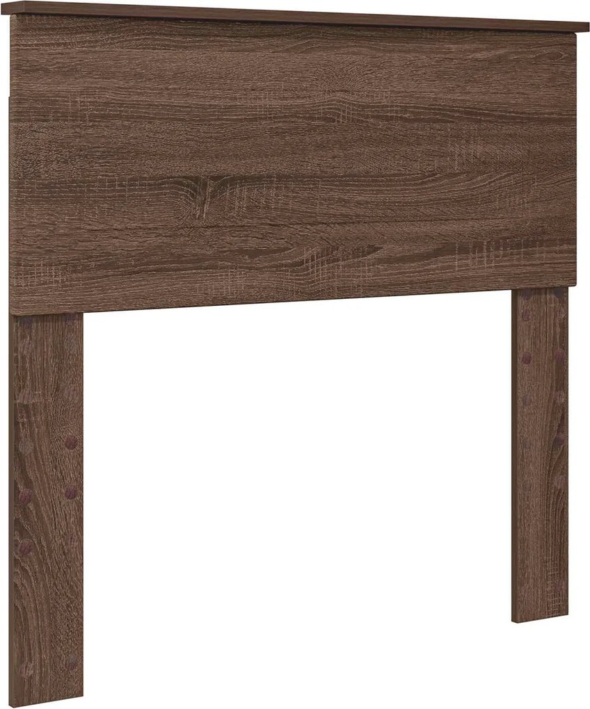 Rám postele s čelo Hnědý dub 75 x 190 cm Kompozitní dřevo 3408724