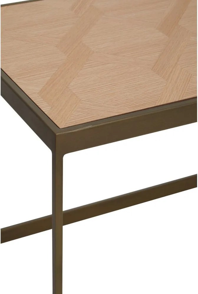 Hnědý/v přírodní barvě konferenční stolek s deskou v dubovém dekoru 40x120 cm Grenoble – Premier Housewares