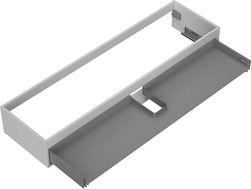 Mexen Box-A, závěsná skříňka 160 cm, 1 zásuvka, šedá matná, 91AX0-1600-235-1-62