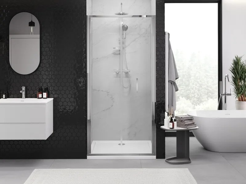 Mexen Exo skládací sprchové dveře 60 cm, transparentní, chrom - 816-060-000-01-00