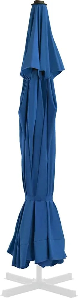 Náhradní potah na zahradní slunečník azurově modrý 515 cm 312545