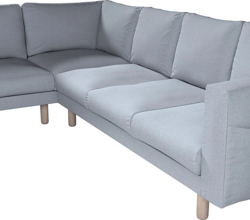 Potah na pohovku IKEA Norsborg rohová 5-místná barva modrá látka pletený vzor