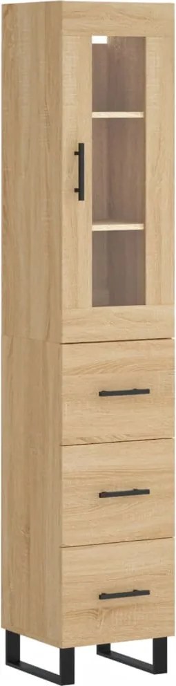 Skříň highboard dub sonoma 34,5 x 34 x 180 cm kompozitní dřevo 3199260