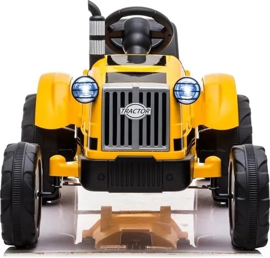 LEAN CARS Bateriový traktor s přívěsem CH9959 žlutý