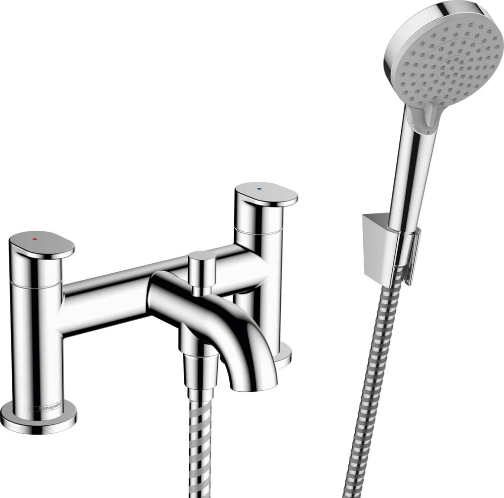 Hansgrohe Vernis Blend, baterie na okraj vany s příslušenstvím, 2-otvorová instalace, chromová, 71461000