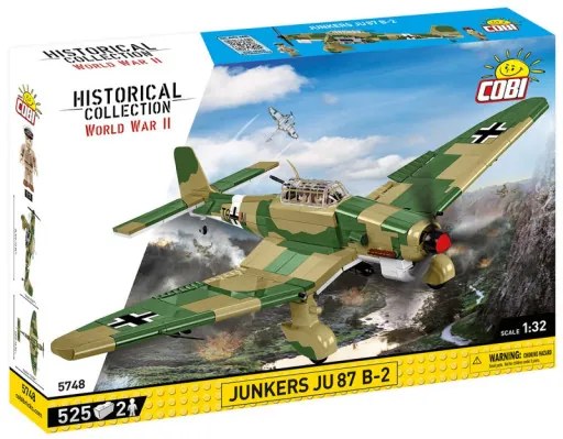 Cobi 5748 II WW Junkers JU 87 B,-2 1:32, 525 kostek