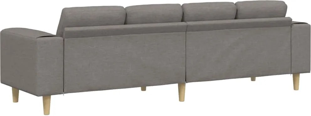 Pohovka do obývacího pokoje Taupe 250 x 77 x 76 cm Polyester 3335086