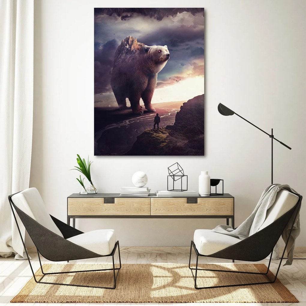 Gario Obraz na plátně Skalní medvěd - Patryk Andrzejewski Rozměry: 40 x 60 cm