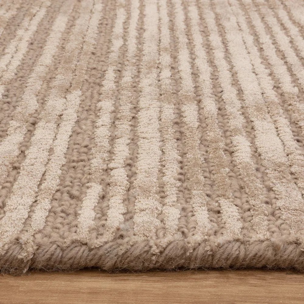 Béžový ručně tkaný koberec s příměsí vlny 120x170 cm Henley Sand – Asiatic Carpets