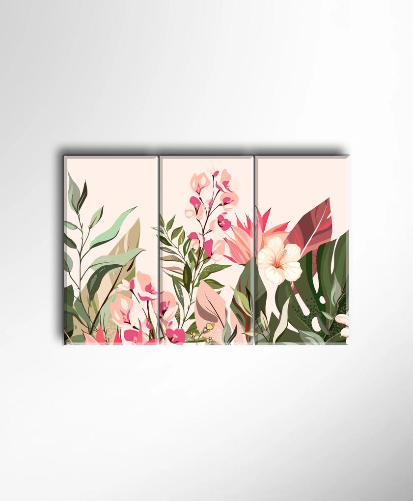Malvis ® Obraz Jarní botanika ROZMĚR (šířka x výška): pětidílné schody obdélník 200x100 cm