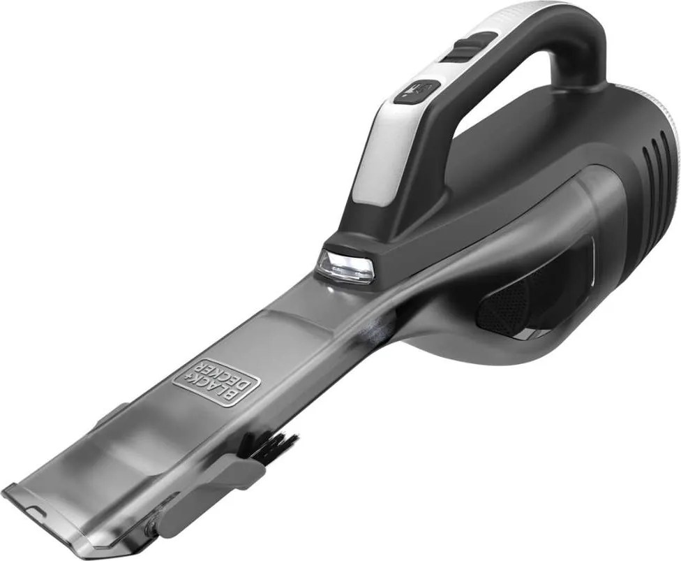 BLACK+DECKER - 14V AKU ruční vysavač, nabíjecí stanice, titanová/stříbrná DVD320J-QW