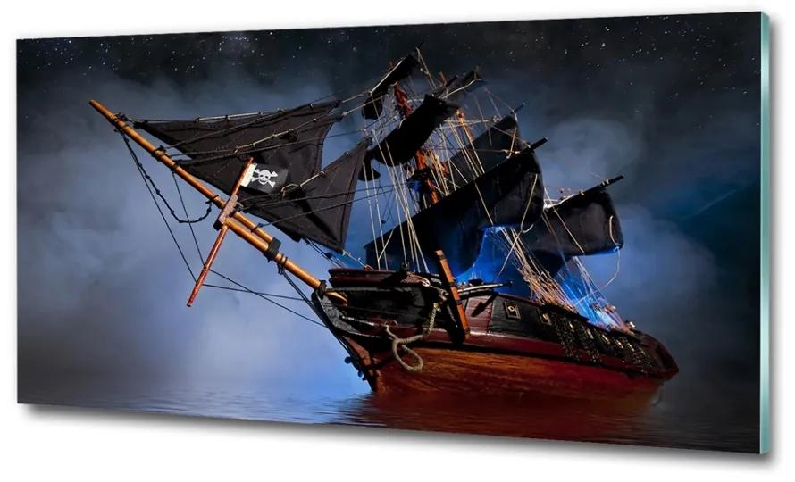 Wallmuralia Fotoobraz na skle Pirátská loď 100x50
