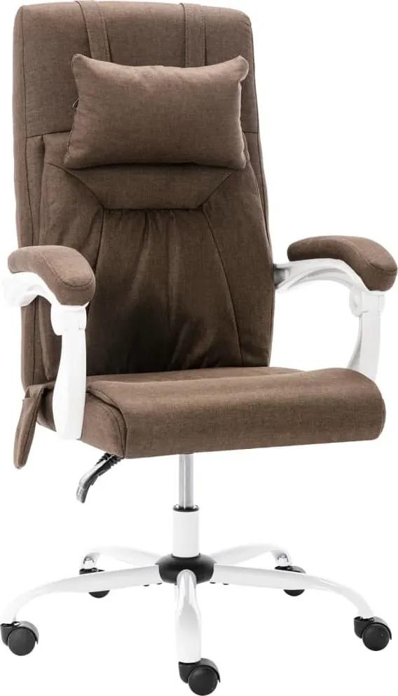 vidaXL Masážní kancelářská židle textil [20318] Barva: taupe