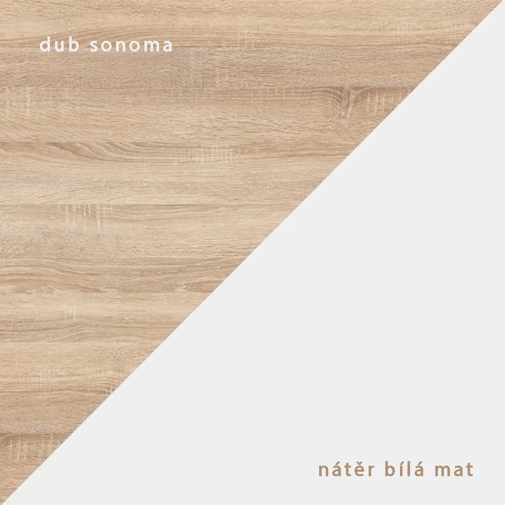 Jídelní stůl CASA MIA VARIANT | 120x80 cm | ROZKLÁDACÍ | bílá/dub sonoma | TOP kvalita | VÝROBA ČR
