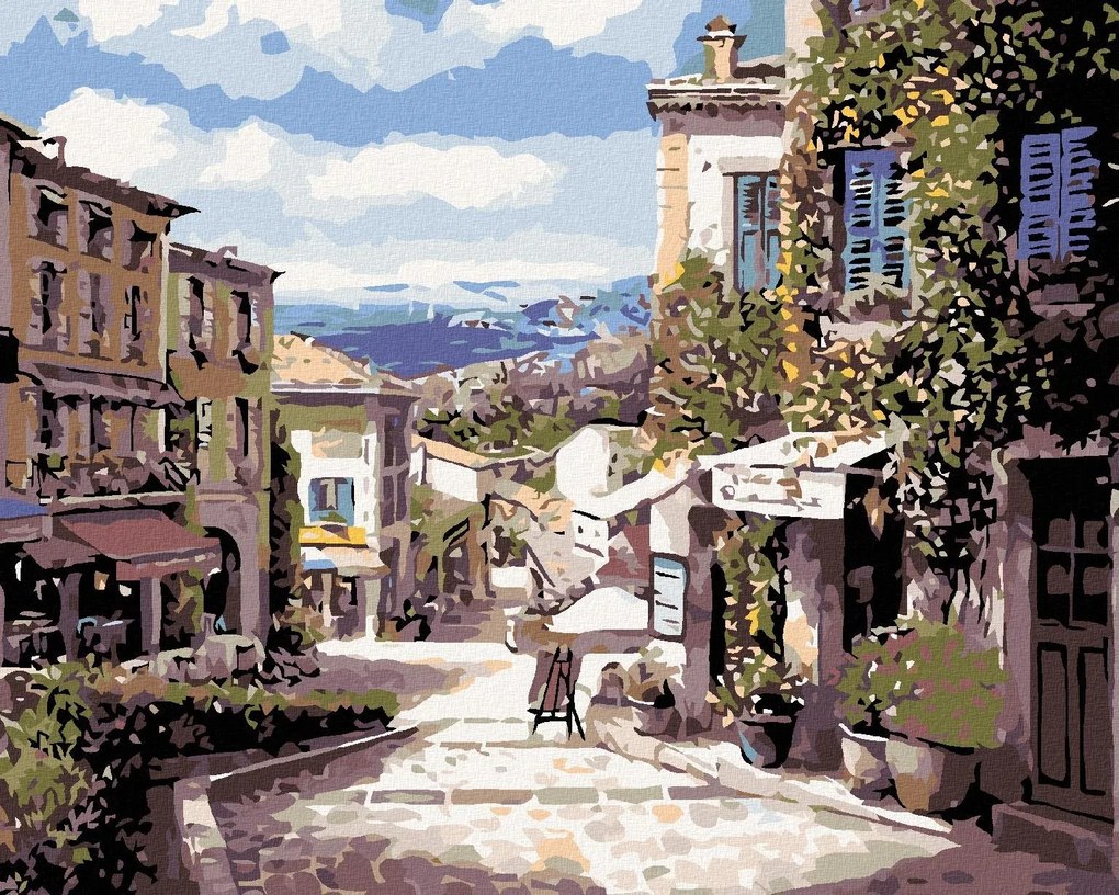 zuty malování podle čísel - kousek k moři, 100x80 cm, vypnuté plátno na rám