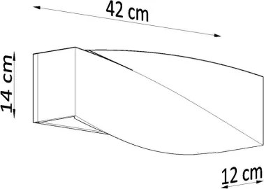 Nástěnné svítidlo SOLLUX Sigma E27 2x60W bez zdroje SL.0644 beton