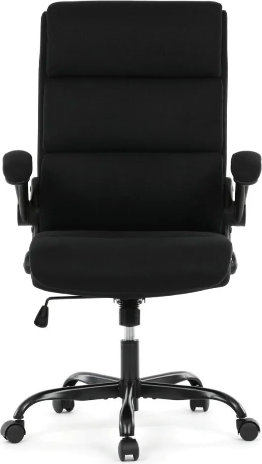 Kancelářské křeslo KA-K3104 BK, houpací mechanismus, černá látka (67 x 68) cm Šedá