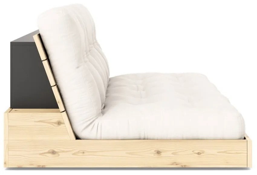 Krémová rozkládací pohovka 196 cm Base – Karup Design