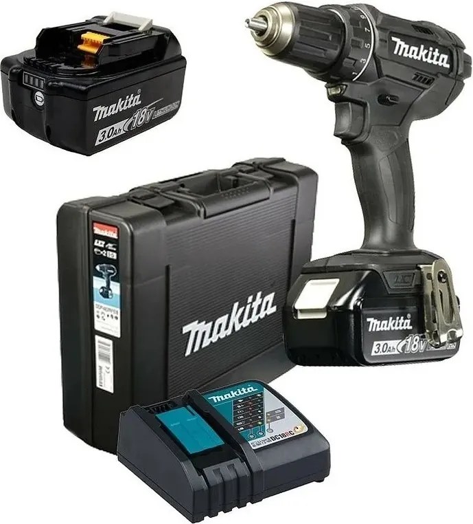 Makita AKU vrtací šroubovák DDF482RFEB Li-ION 18V 2x3,0Ah s kufrem