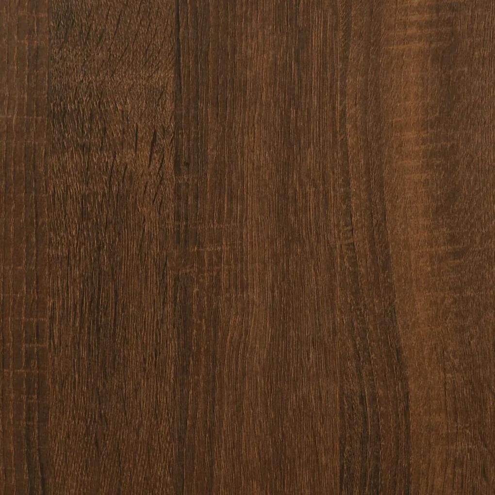 Příborník hnědý dub 70 x 35,5 x 67,5 cm kompozitní dřevo