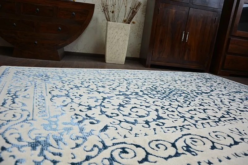 Kusový koberec MANYAS Zeggy šedo-modrý