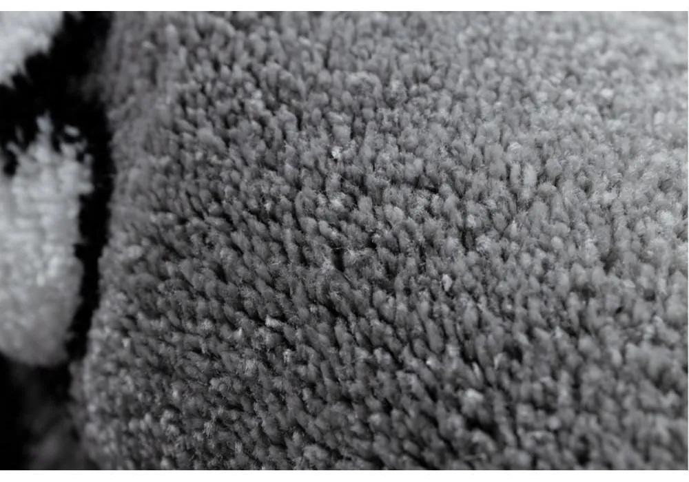 Dětský kusový koberec Kočičí princezna šedý 120x170cm