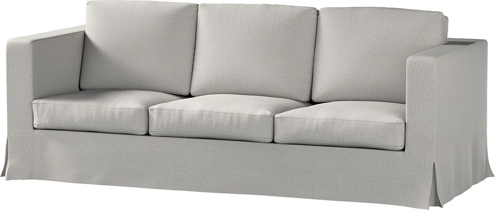Potah na pohovku IKEA Karlanda 3-místná nerozkládací, dlouhý barva šedá látka pletený vzor