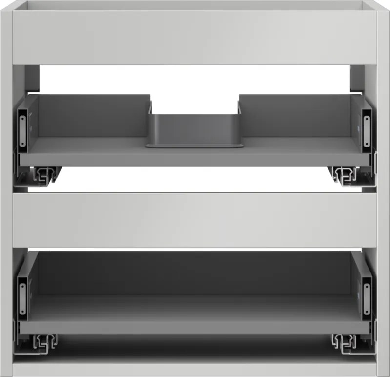 Mexen Box-A, závěsná skříňka 50 cm, 2 zásuvky, matná šedá, 91AX0-0500-470-2-62