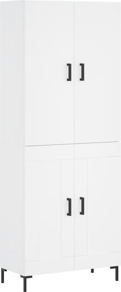Skříň highboard bílá 69,5 x 34 x 180 cm kompozitní dřevo 3195787