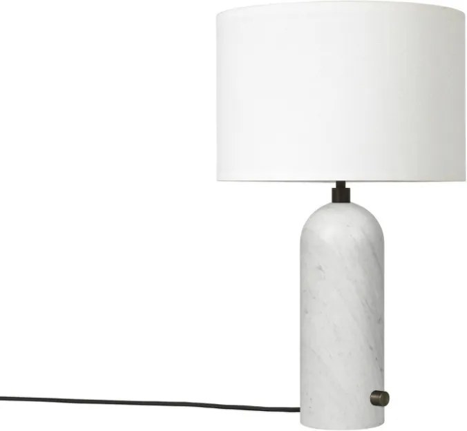 Gubi Stolní lampa Gravity small, white marble