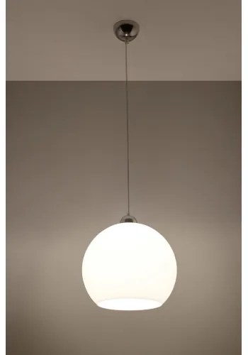 Lustr SOLLUX Ball E27 1x60W bez zdroje SL.0256 bílé sklo