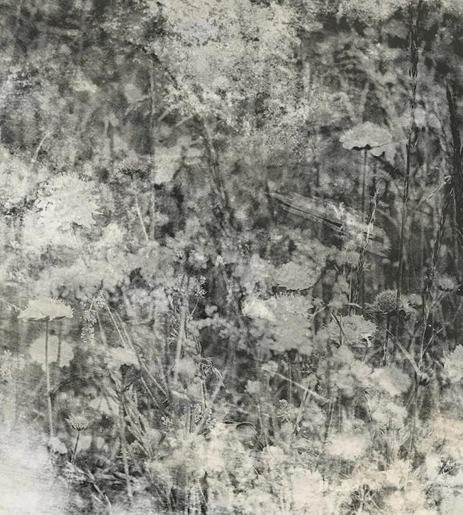 DIMEX | Vliesová fototapeta na zeď Přírodní šedý abstrakt MS-3-0361 | 225 x 250 cm | šedá, černá