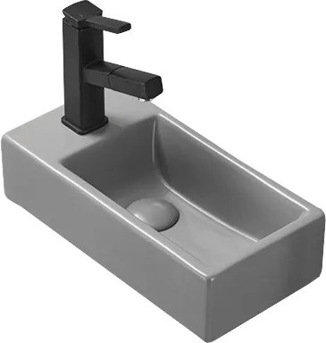 Mexen Inez umývadlo na desku pravé 40 x 20 cm, světle šedý mat - 21484061R