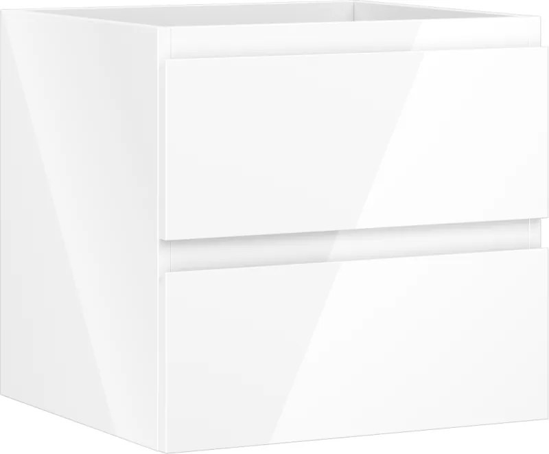 Mexen Orio, koupelnová skříňka 50 cm, 2 zásuvky, bílá lesklá, 91A10-05047-2-BFF00