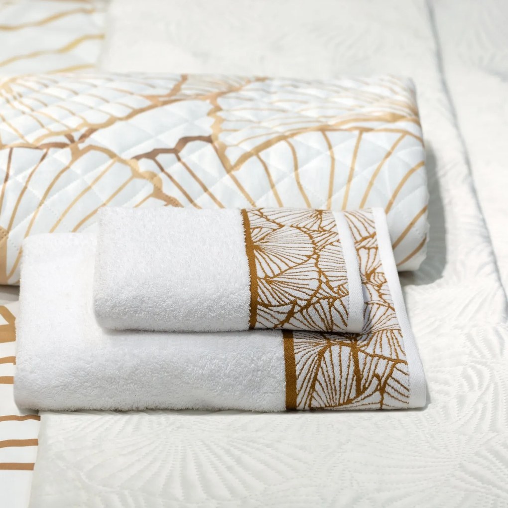 BAVLNĚNÝ RUČNÍK LIMITED COLLECTION LUNA3 50X90 BÍLÁ