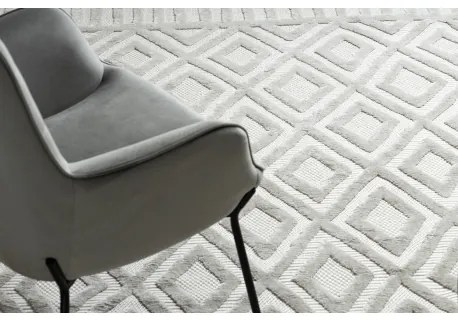 koberec SANTO SISAL 58377 diamanty, geometrický, cikcak béžový velikost 160x220 cm | krásné koberce cz