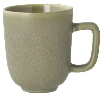Villa Collection Kameninový hrnek s ouškem Shoku Pure Green 33 cl