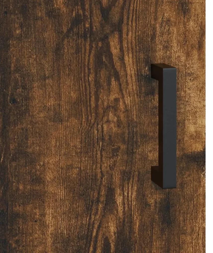 Skříň highboard kouřový dub 69,5 x 34 x 180 cm kompozitní dřevo,  3195848