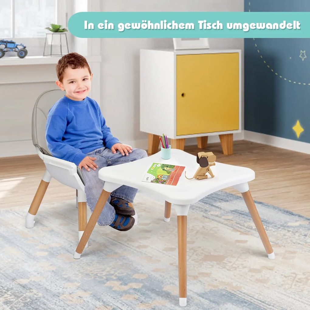 Costway 4-in-1 dětská vysoká židlička jídelní židlička dětská