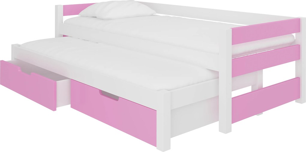 ADRK Furniture Manželská postel s matracemi FRAGA CH-Fra-W+P-D073