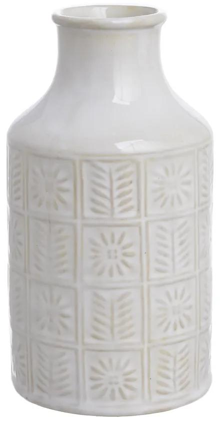 keramická váza 17 cm - bílá