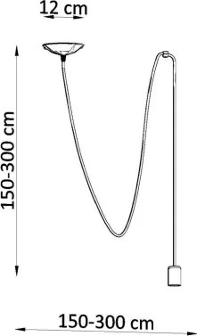 Lustr SOLLUX Edison 1 E27 1x60W bez zdroje SL.0369