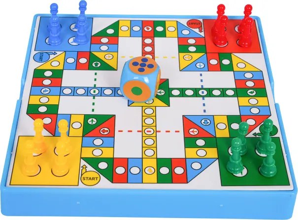 Společenská hra LUDO Penguin modrá