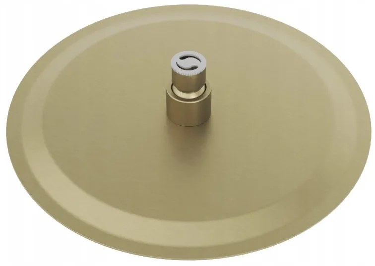 Gamma Gamma, kulatá sprchová nerezová hlavice 25 cm, zlatá matná, GMA-DMO25-BGD
