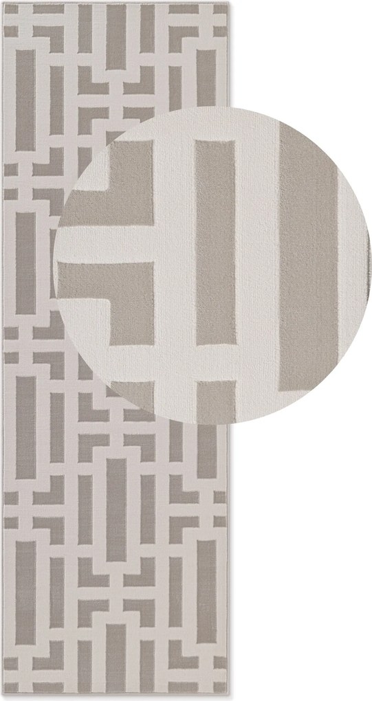 ELLE Decoration, Běhoun Perles 106188 Cream z kolekce Elle, 80x240, béžová, ložnice
