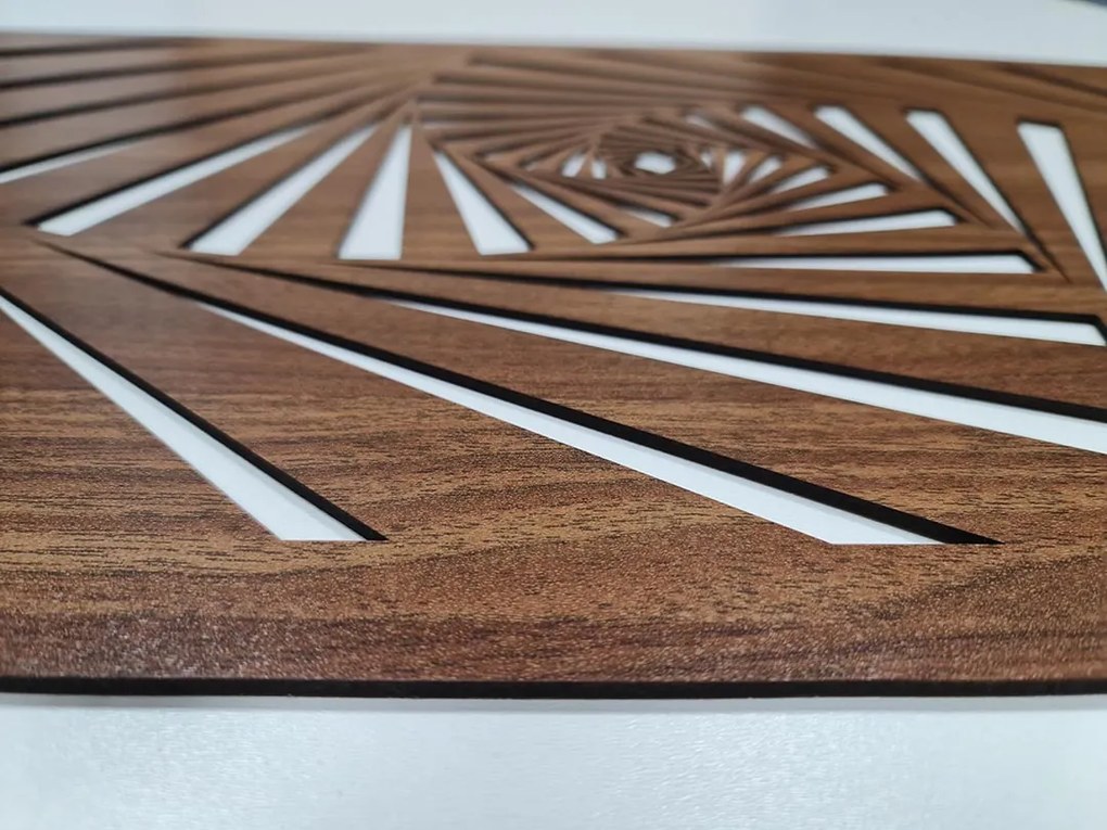 dřevo života Dřevěný dekorační panel na zeď SCHODIŠTĚ Zvolte rozměr (cm): 40x80, Zvolte barvu dekoru: Černá